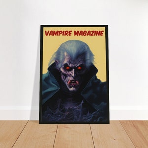 Vampire Magazine 1980s Cover Art Dark Academia Decor - Etsy
