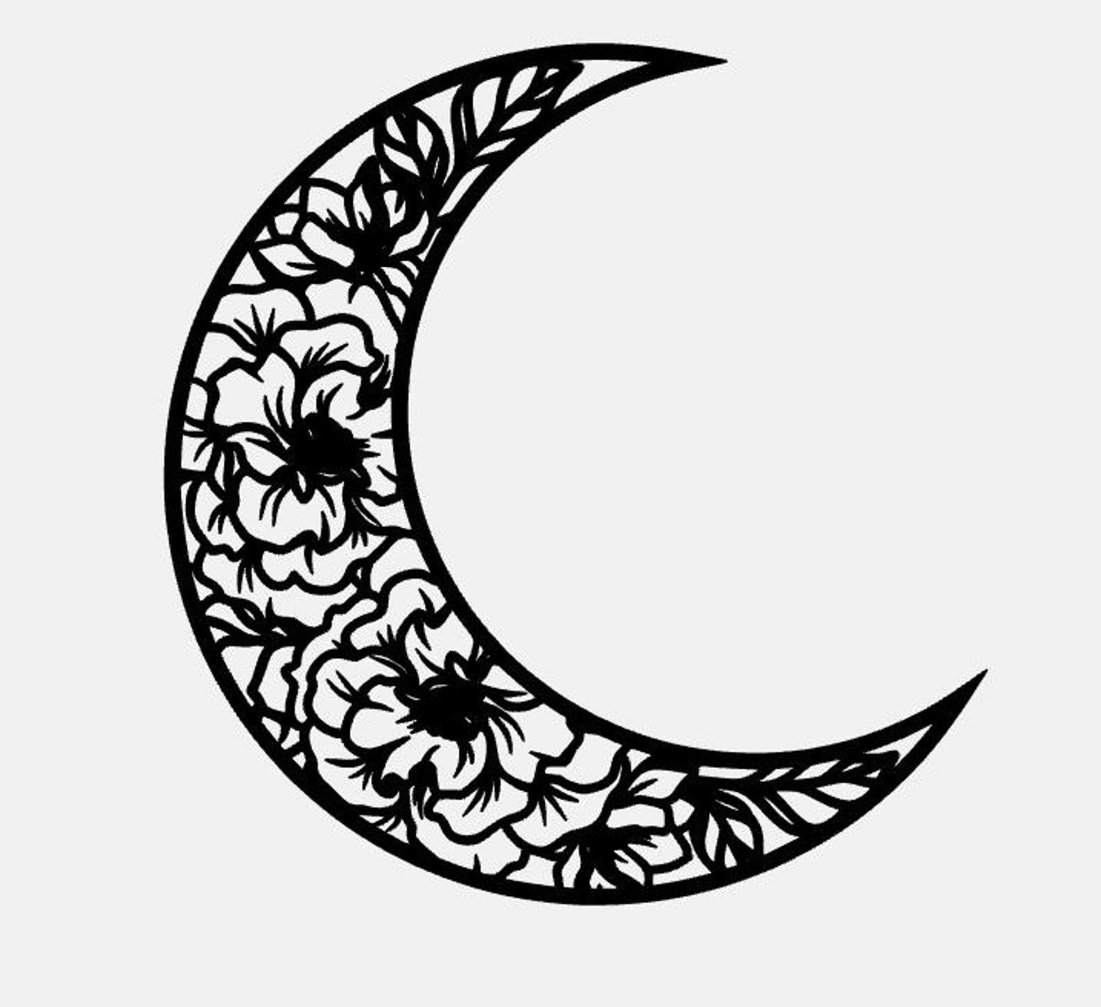 Moon Wall Shelf DIY Kit: Engraved Wood, Easy Assembly - Etsy