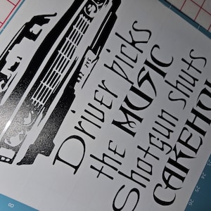 Supernatural Decals Auto Decal Sam Dean Castiel Baby - Etsy