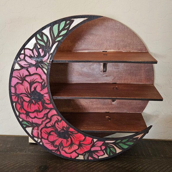 Crescent Moon Shelf - Etsy