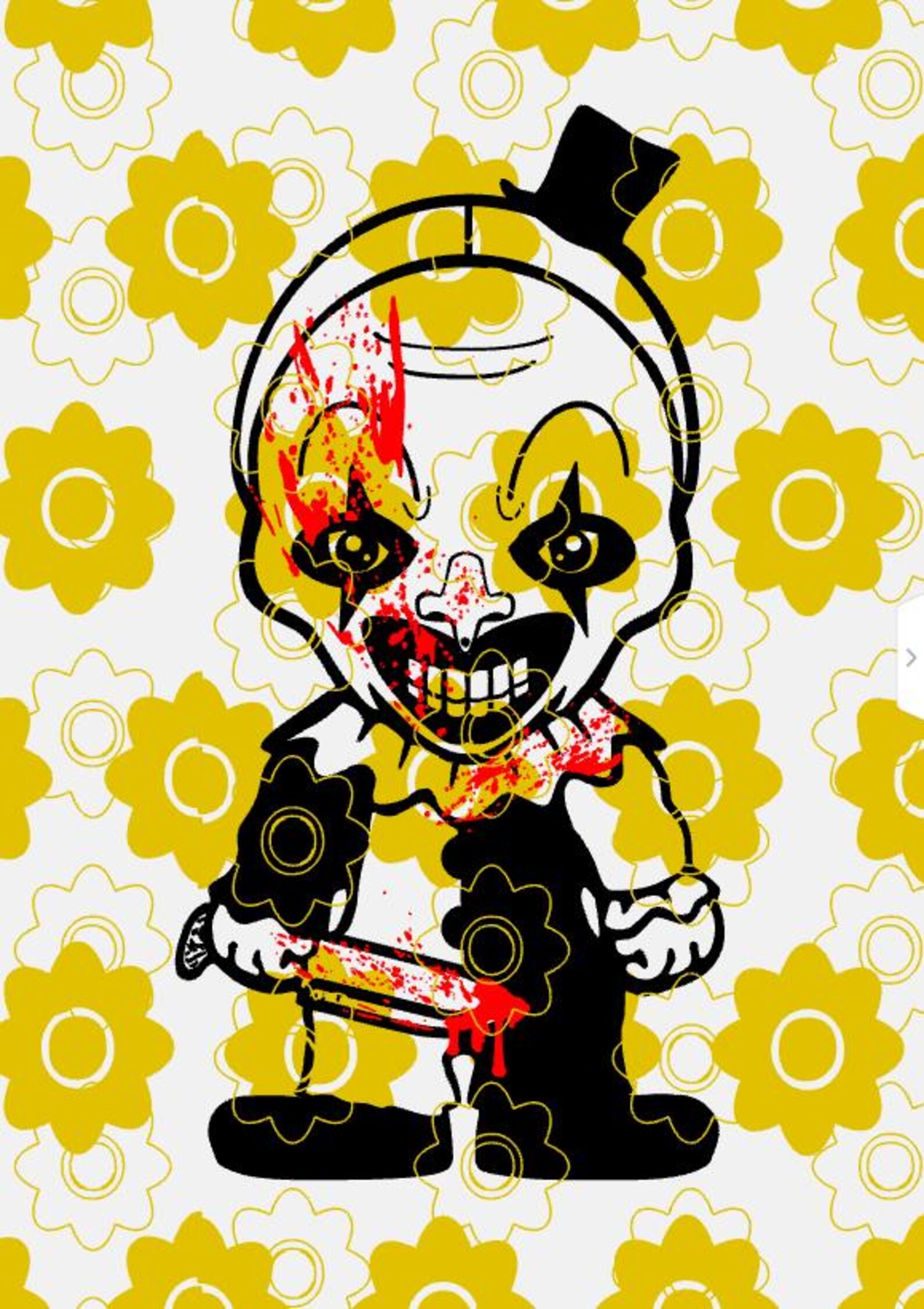 Chibi Style Art Clown Svg File - Etsy