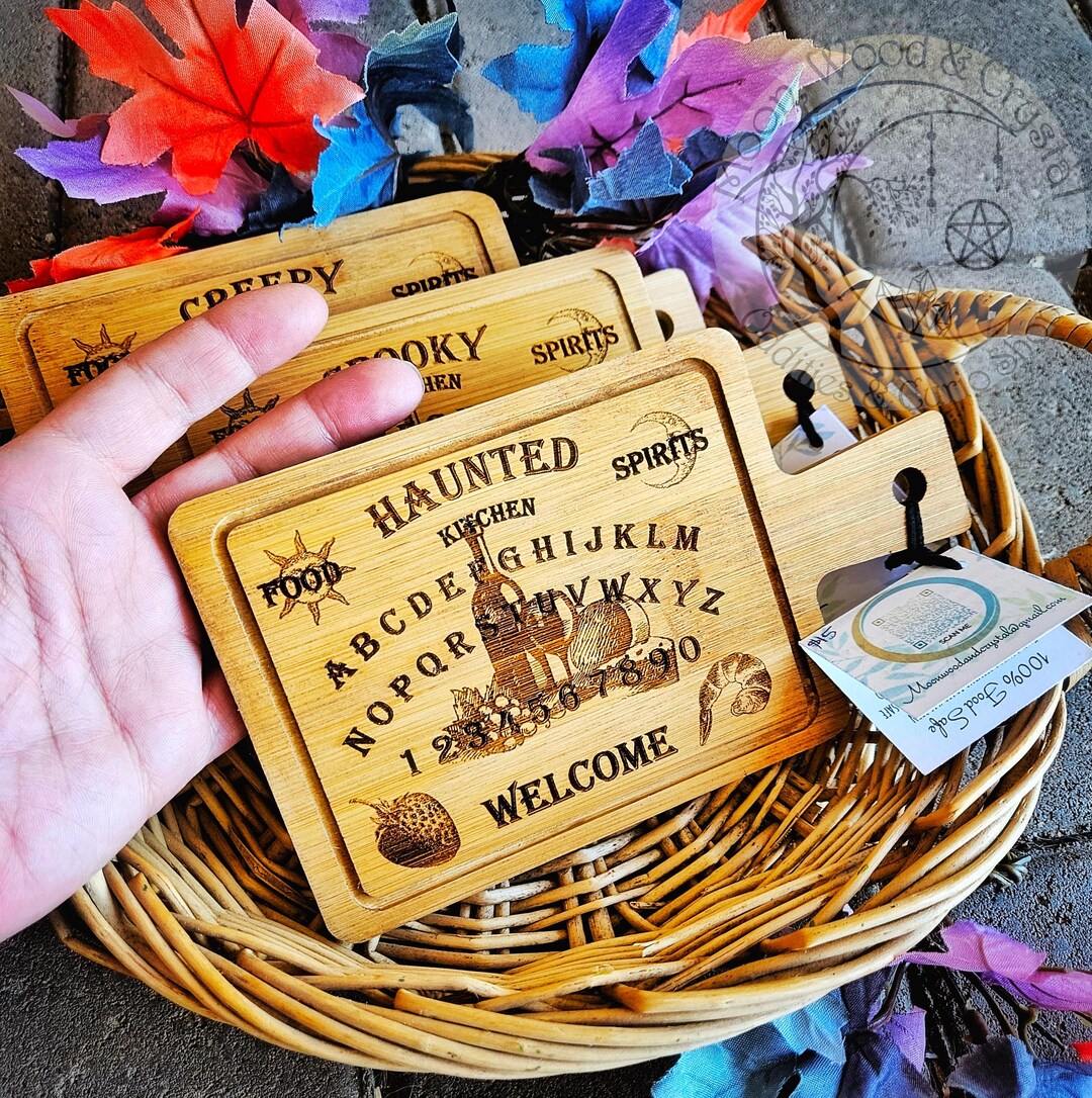Ouija Bamboo Cheese Board: Small Wiccan Tapas Serving Tray - Etsy