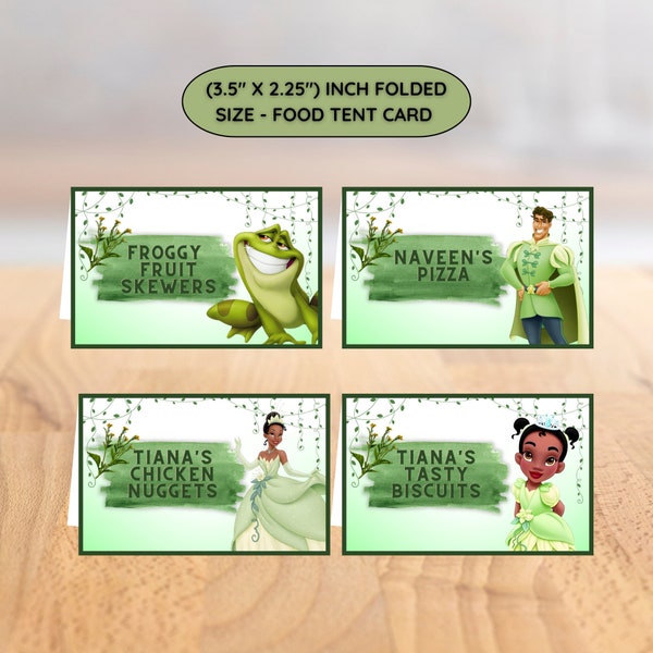 Princess Food Labels - Etsy