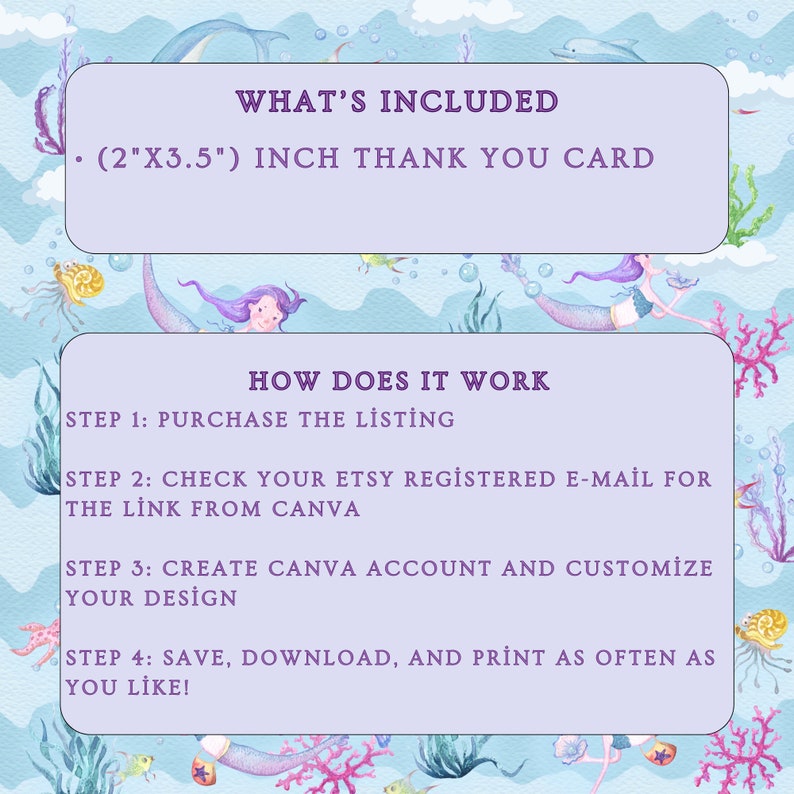 Disney the Little Mermaid Party Favor Tag Ariel Birthday Party Thank ...