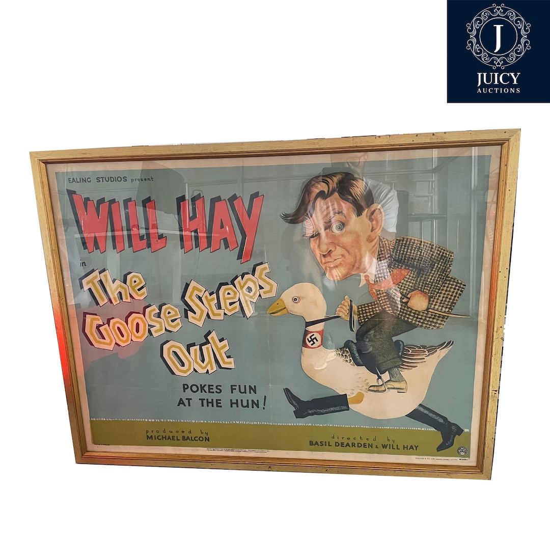 The Goose Steps Out 1942 Will Hay Dudley Pout Ealing Studios UK QUAD ...