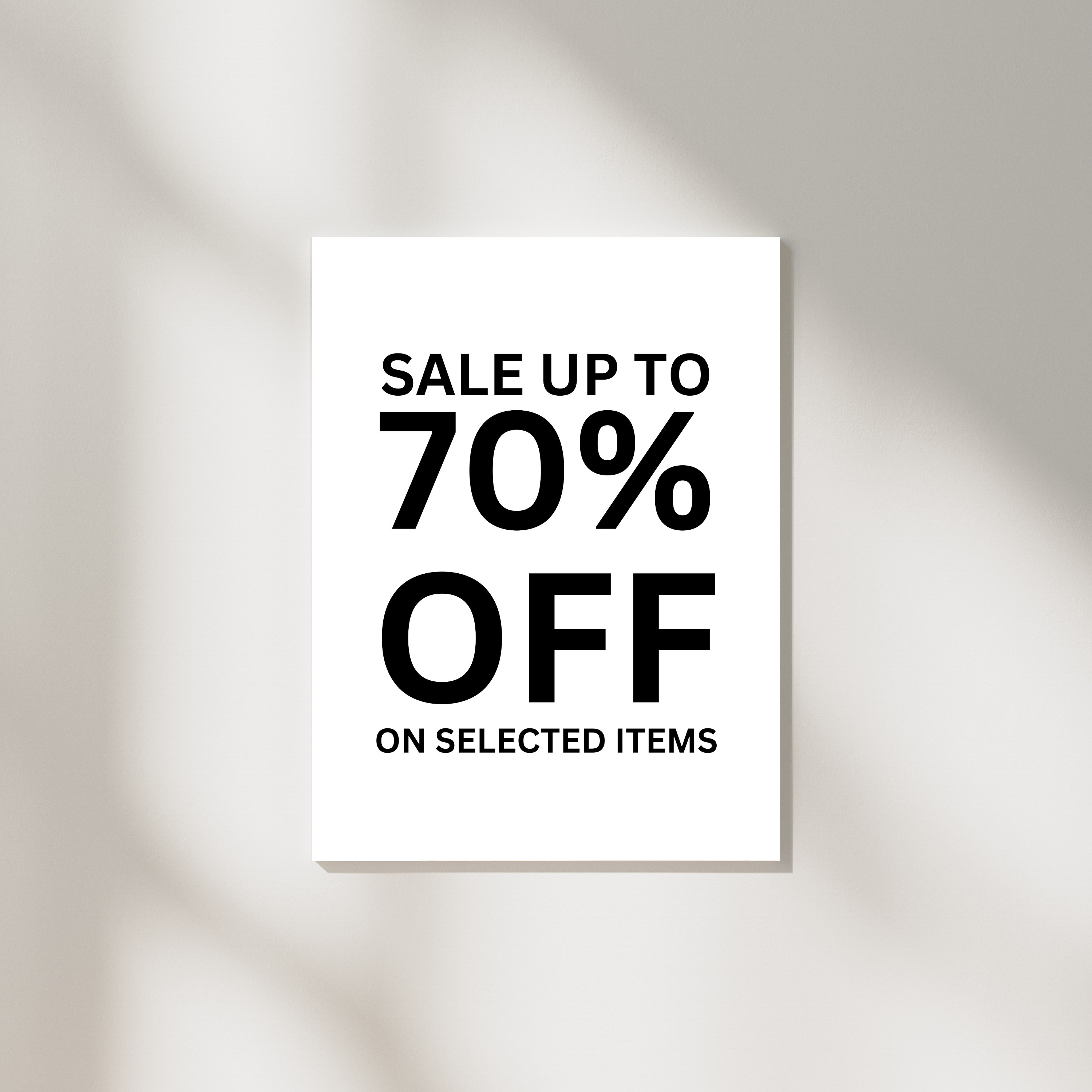 Eye-catching Sale Poster - Discount Signage for Promotions and Events ...