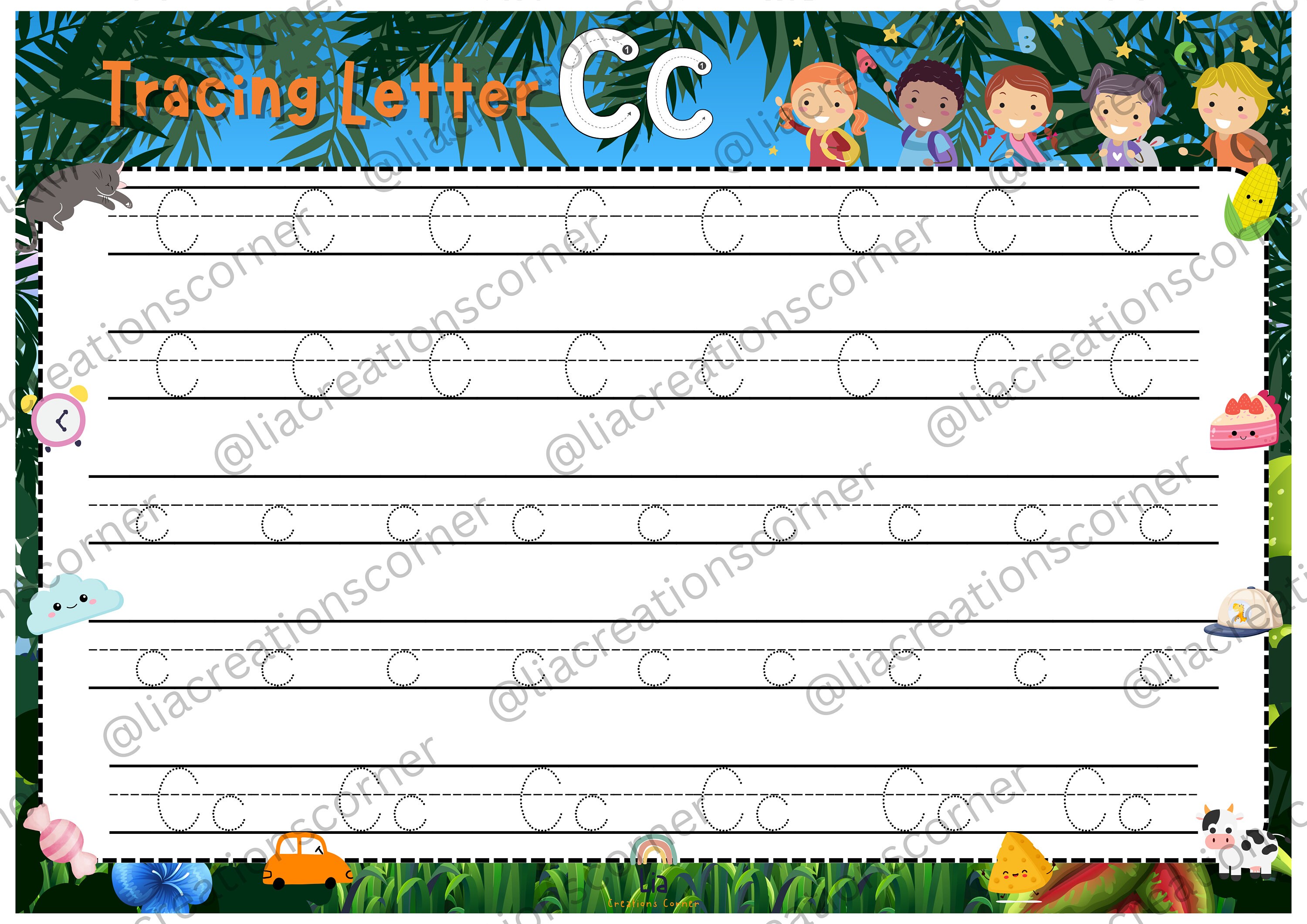 Alphabet Tracing Workbook for Kids - ABC Writing Practice Sheets ...