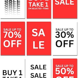 Eye-catching Sale Poster - Discount Signage for Promotions and Events ...