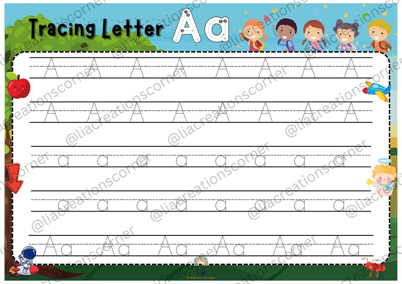 Alphabet Tracing Workbook for Kids - ABC Writing Practice Sheets ...