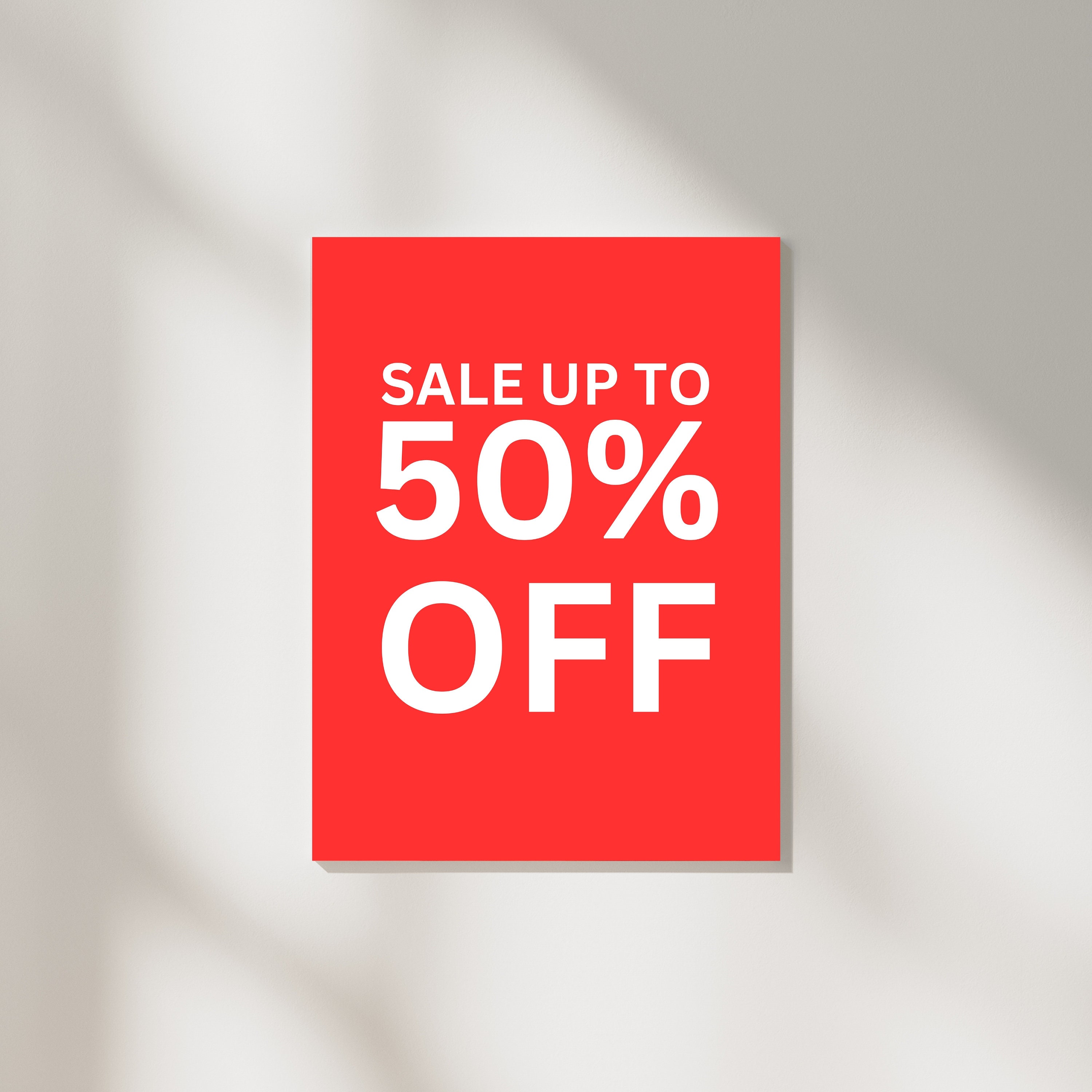 Eye-catching Sale Poster - Discount Signage for Promotions and Events ...