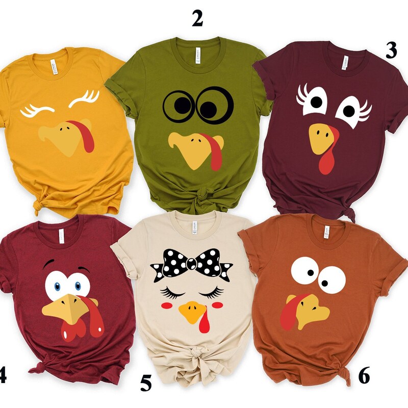 Turkey Face Shirt - Etsy