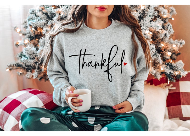 Vintage Thankful Sweatshirt,thankful Hoodie,thanksgiving Shirt, Long ...