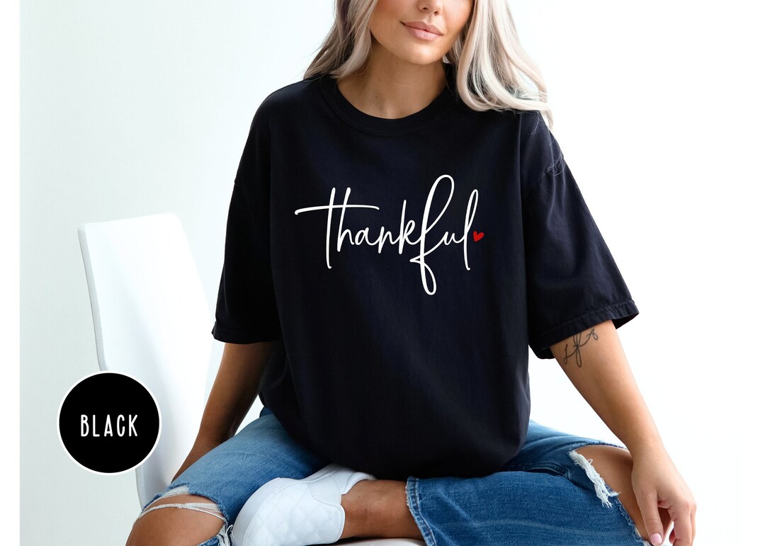 Comfort Colors Vintage Thankful Shirt,thankful Sweatshirt,thanksgiving ...