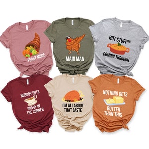 Funny Thanksgiving Shirt,funny Food Pun Shirt,family Thanksgiving ...