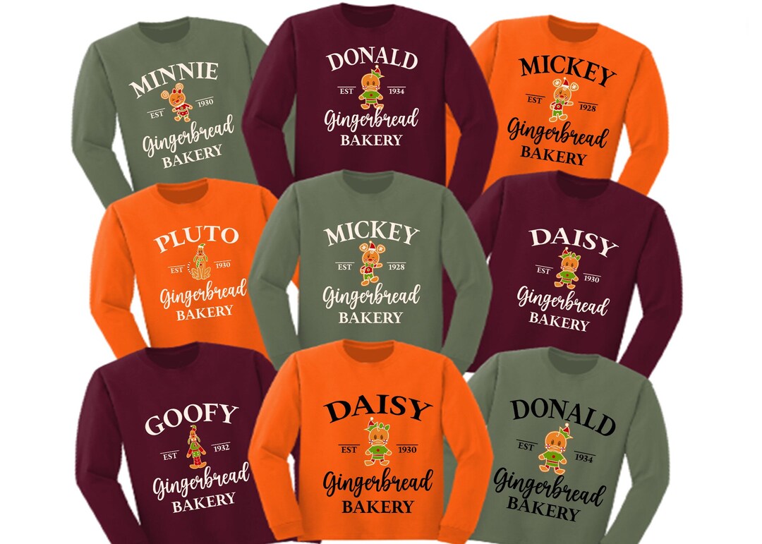 Disney Gingerbread Christmas Sweatshirt,ginger Cookies Family Shirt ...