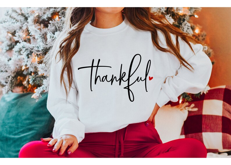 Vintage Thankful Sweatshirt,thankful Hoodie,thanksgiving Shirt, Long ...