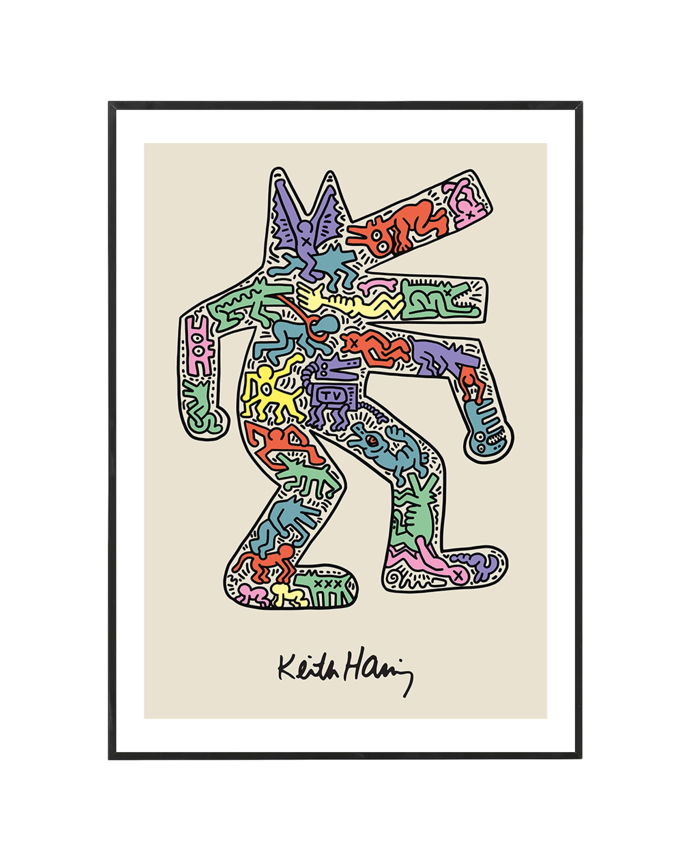 KEITH HARING WOLF 1982 Poster - Etsy