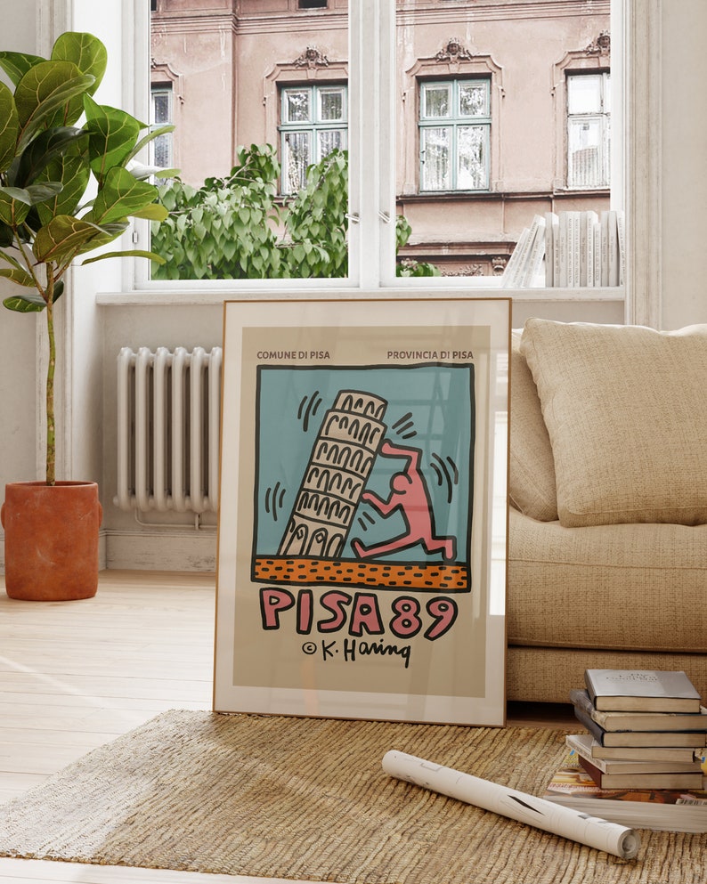 Pisa 89 Art by Keith Haring Poster - Etsy Australia