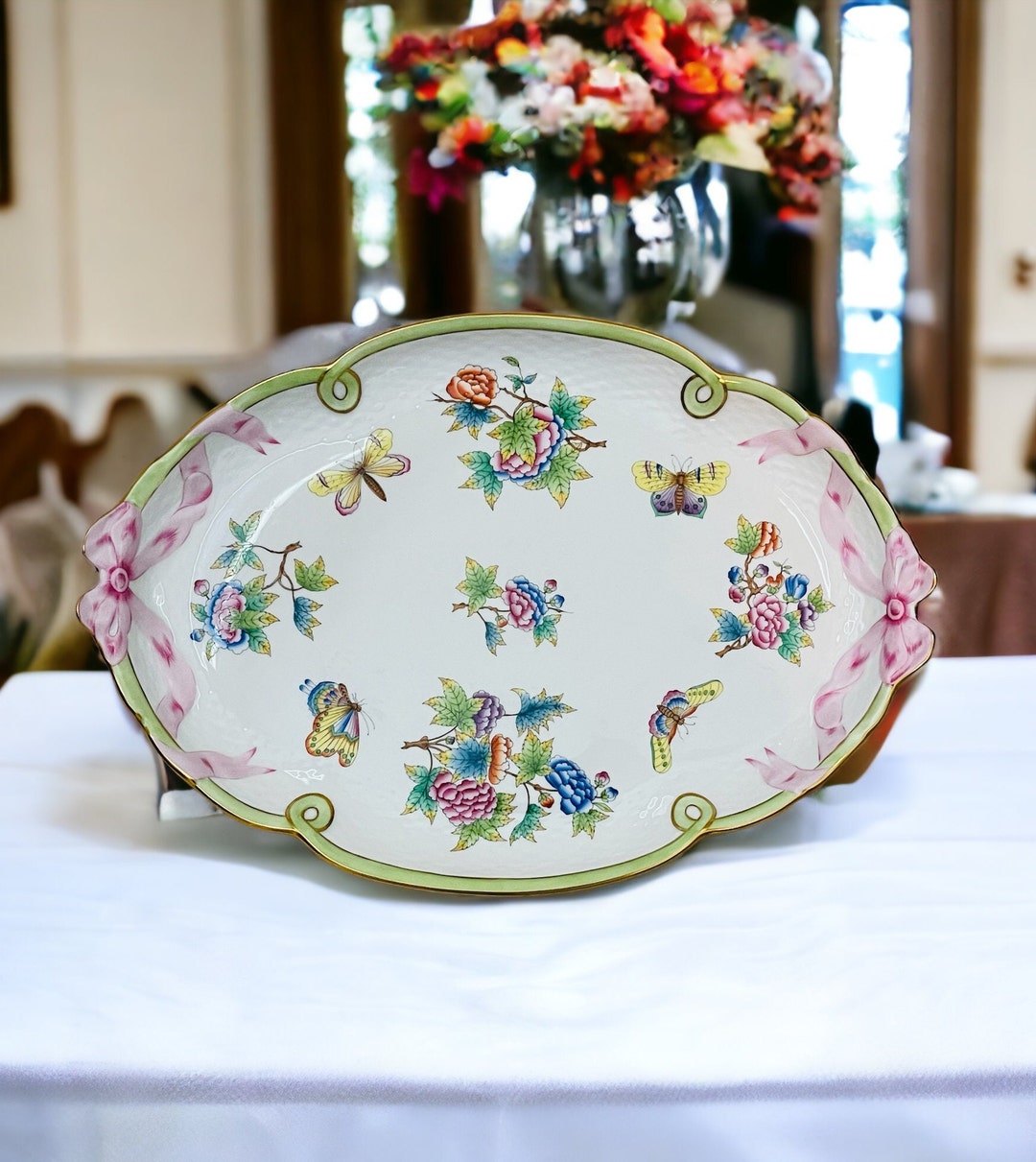 Herend Queen Victoria Oval Platter Circa 1960-1970 - Etsy