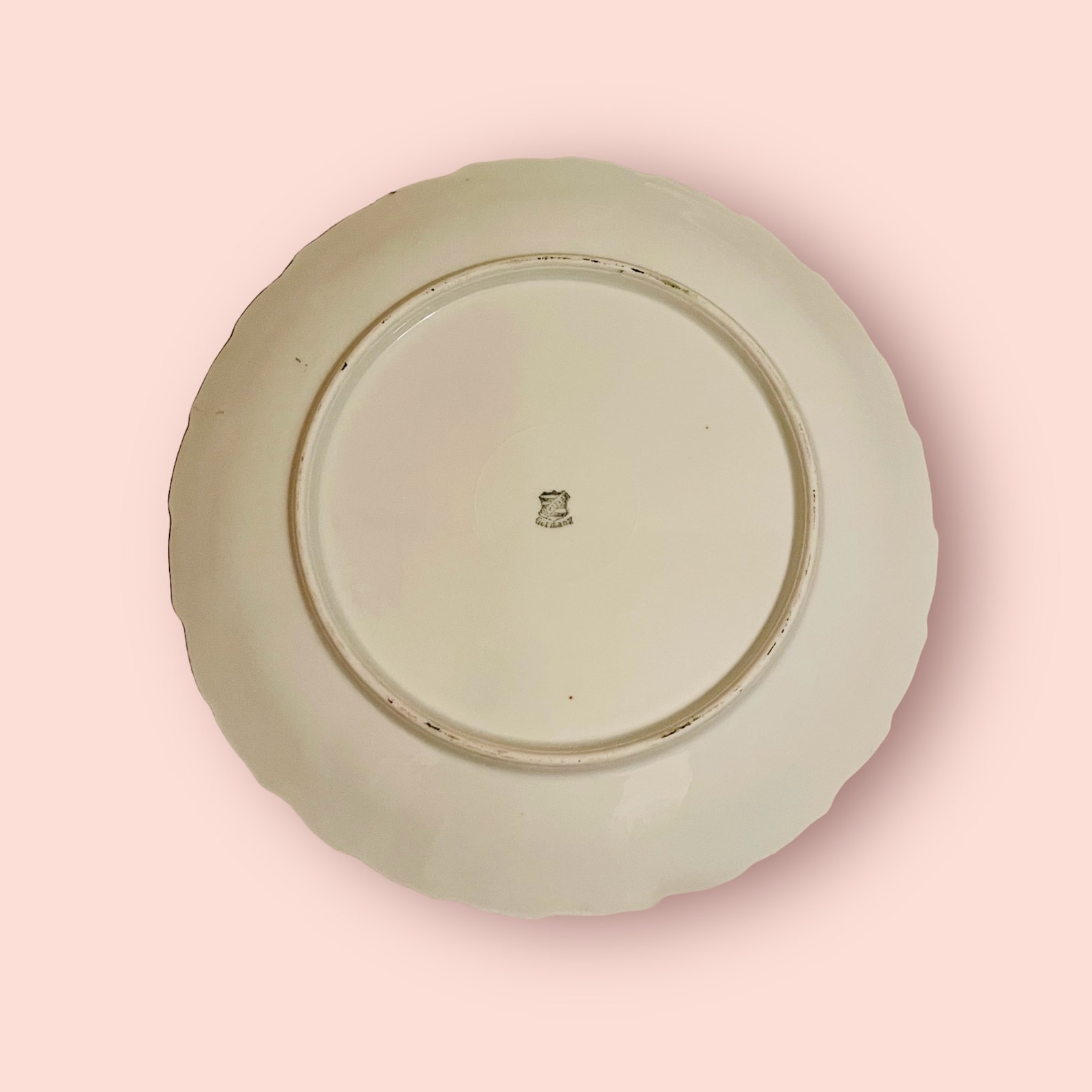 Weimar Porcelain Yellow and Pink Roses With Gold Accents Plate, Rare ...