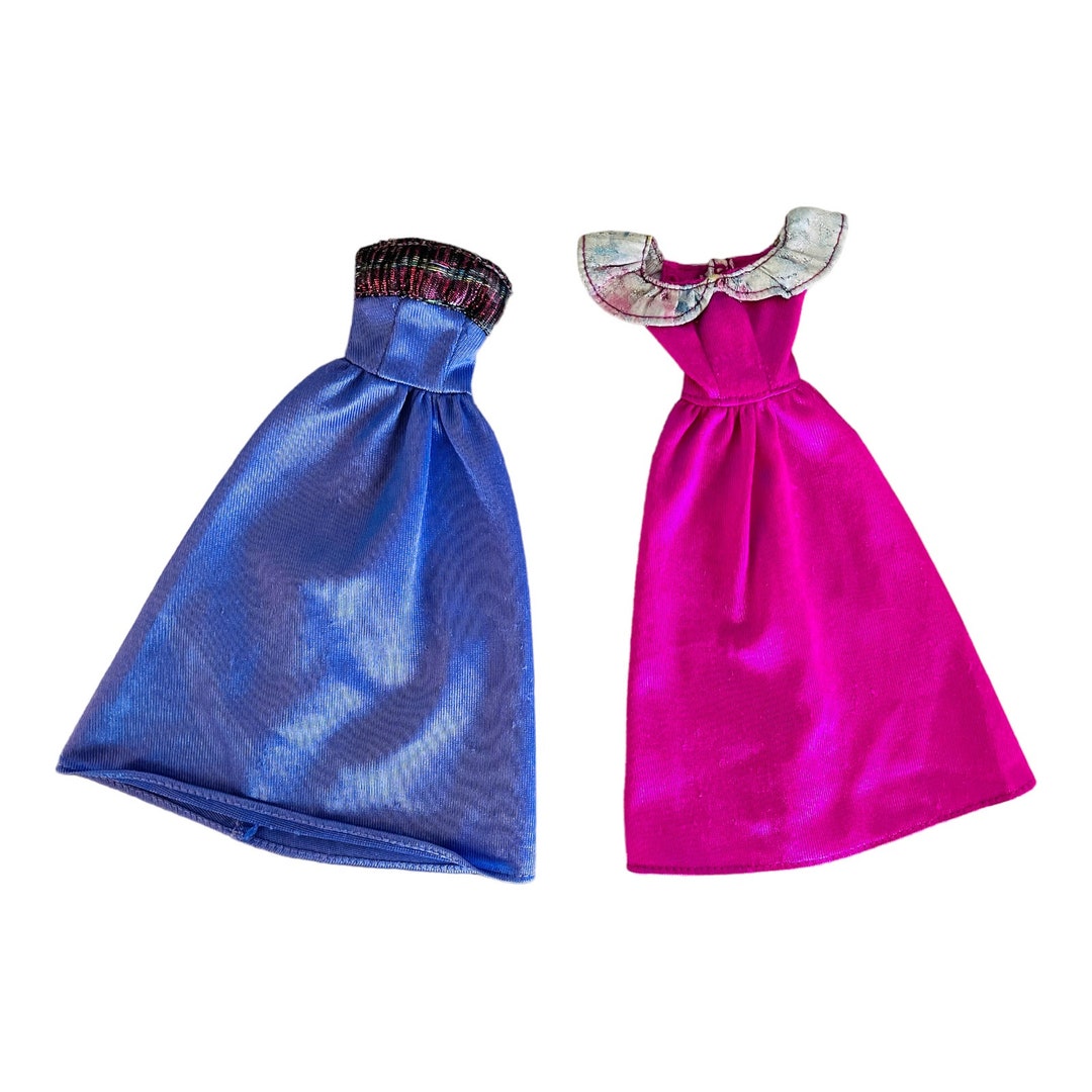 Genuine Barbie Rose and Purple Ball Gowns Set of 2, Vintage Mattel - Etsy