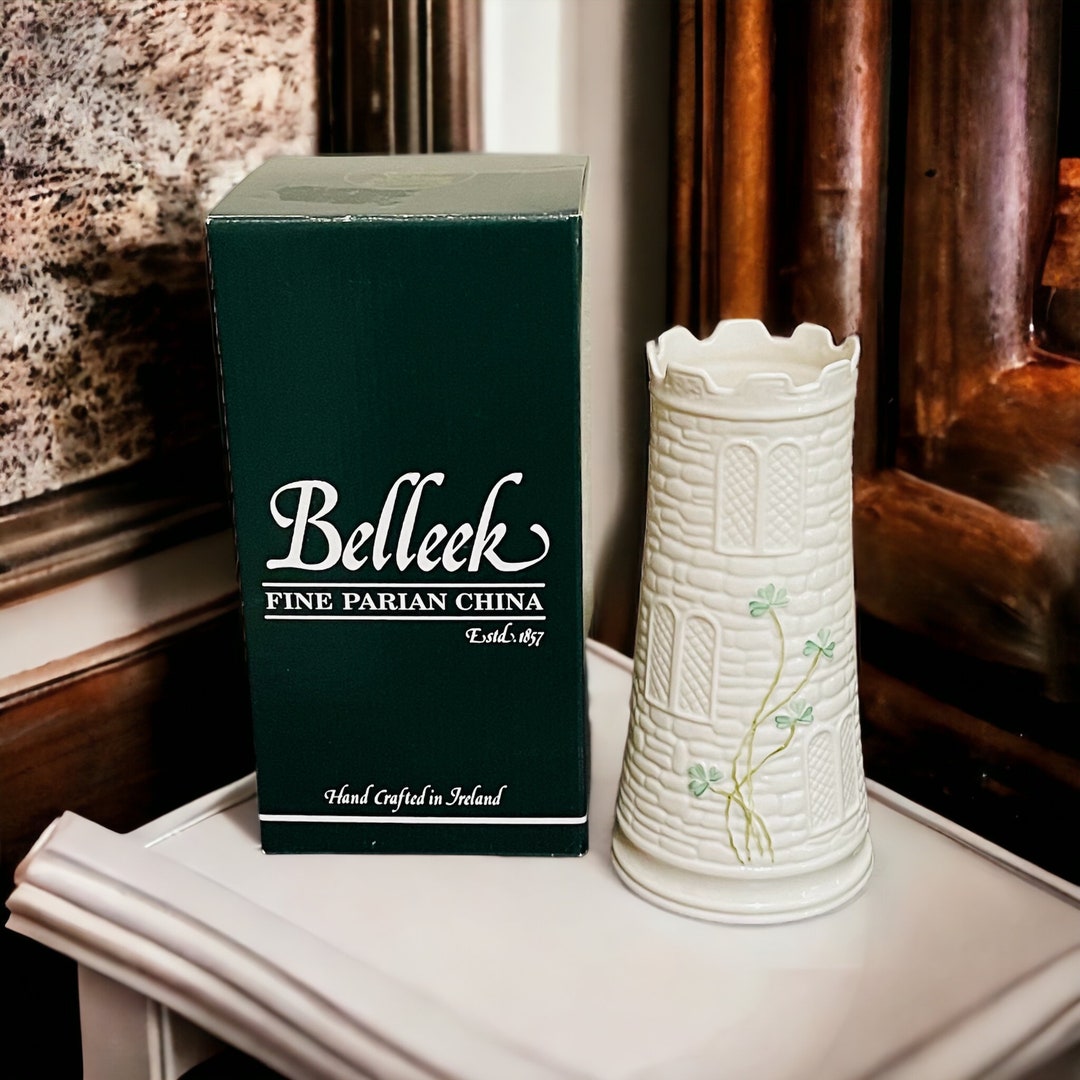 Belleek Parian China-8th Mark Castle Vase With Original Box - Etsy