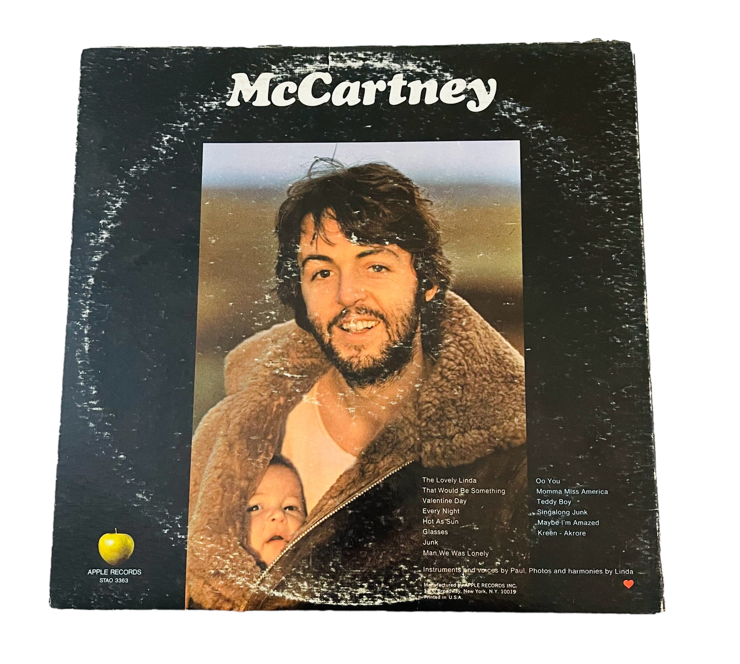 Paul Mccartney mccartney Vinyl LP, Original Pressing, Apple Records ...