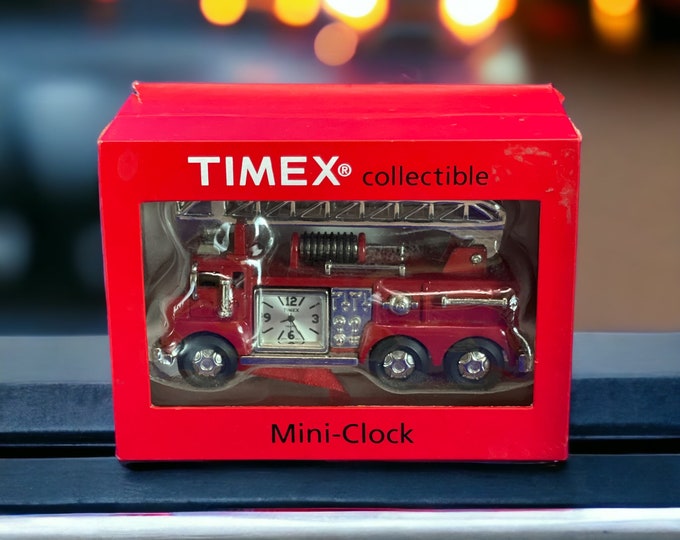 Timex Collectible Mini-clock Fire Truck Engine-unboxed - Etsy