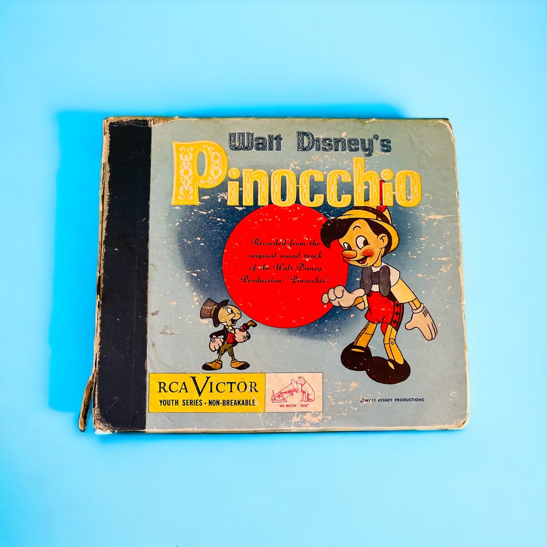 Walt Disney's Pinocchio RCA Victor 78 RPM Records, Orginal Soundtrack ...