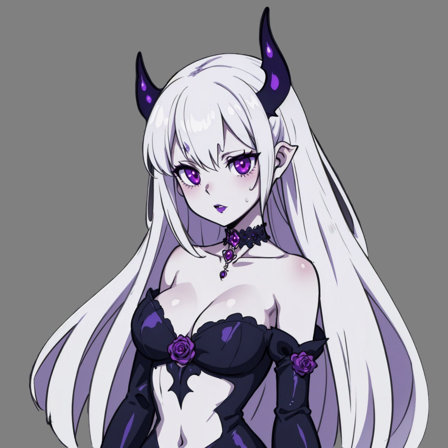 PNGTUBER succubus Girl, Demonic Seductress Vtuber Character Asset for Veadotube Mini Ready to ...