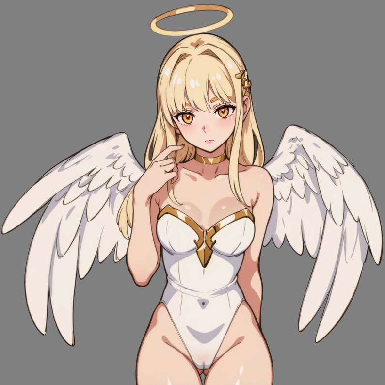 PNGTUBER angel Avatar Vtuber Character Asset for Veadotube Mini Ready to Use, for Twitch ...