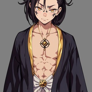 PNGTUBER shinigami Boy Male Avatar Vtuber Character Asset for Veadotube ...