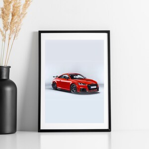 AUDI TTRS POSTER Prints Wallpaper Wall Art for Kids Boys Room Children ...