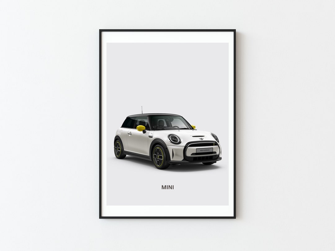 MINI COOPER S-E POSTER Prints Wallpaper Wall Art for Kids Boys Room ...