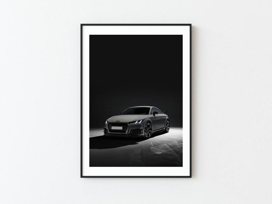 AUDI TTRS POSTER Prints Wallpaper Wall Art for Kids Boys Room Children ...