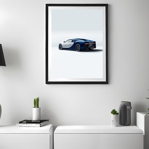 BUGATTI CHIRON POSTER Prints Wallpaper Wall Art for Kids Boys Room ...