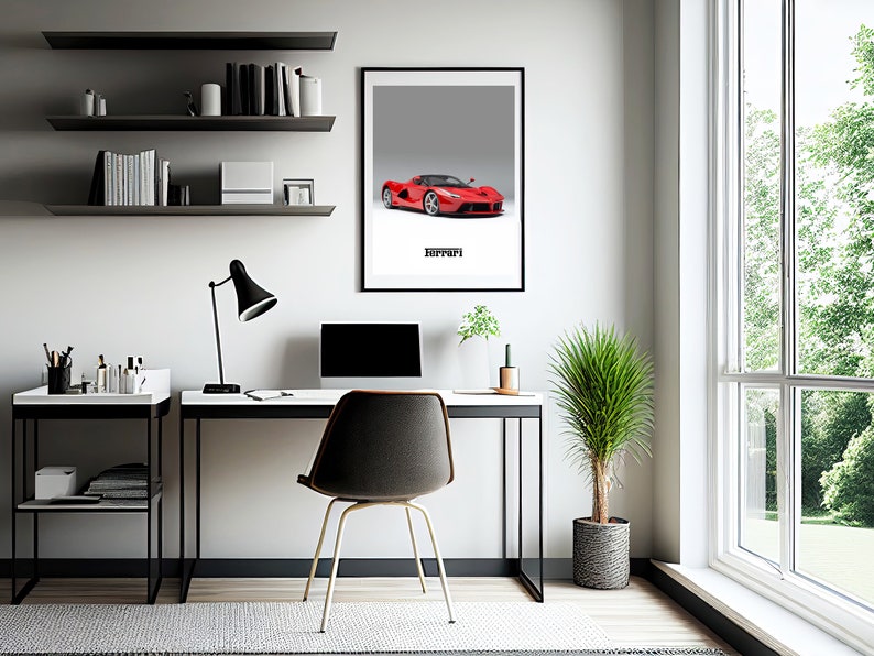 FERRARI LAFERRARI POSTER Prints Wallpaper Wall Art for Kids Boys Room ...