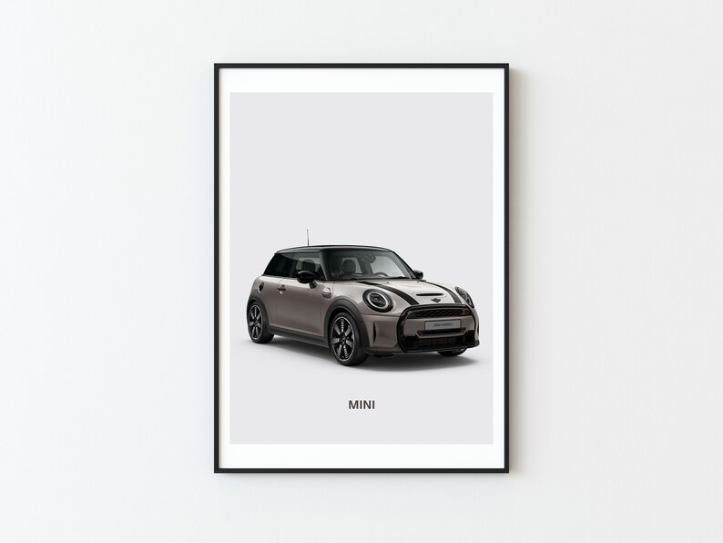 MINI COOPER S POSTER Prints Wallpaper Wall Art for Kids Boys Room Decor ...
