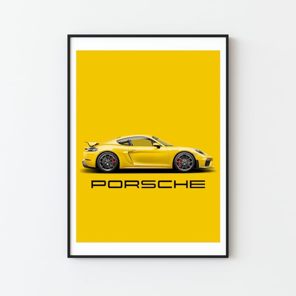 Porsche Cayman Wall Art - Etsy