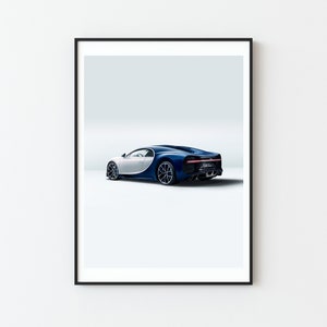 BUGATTI CHIRON POSTER Prints Wallpaper Wall Art for Kids Boys Room ...