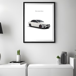 MERCEDES AMG E63 POSTER Prints Wallpaper Wall Art for Kids Boys Room ...