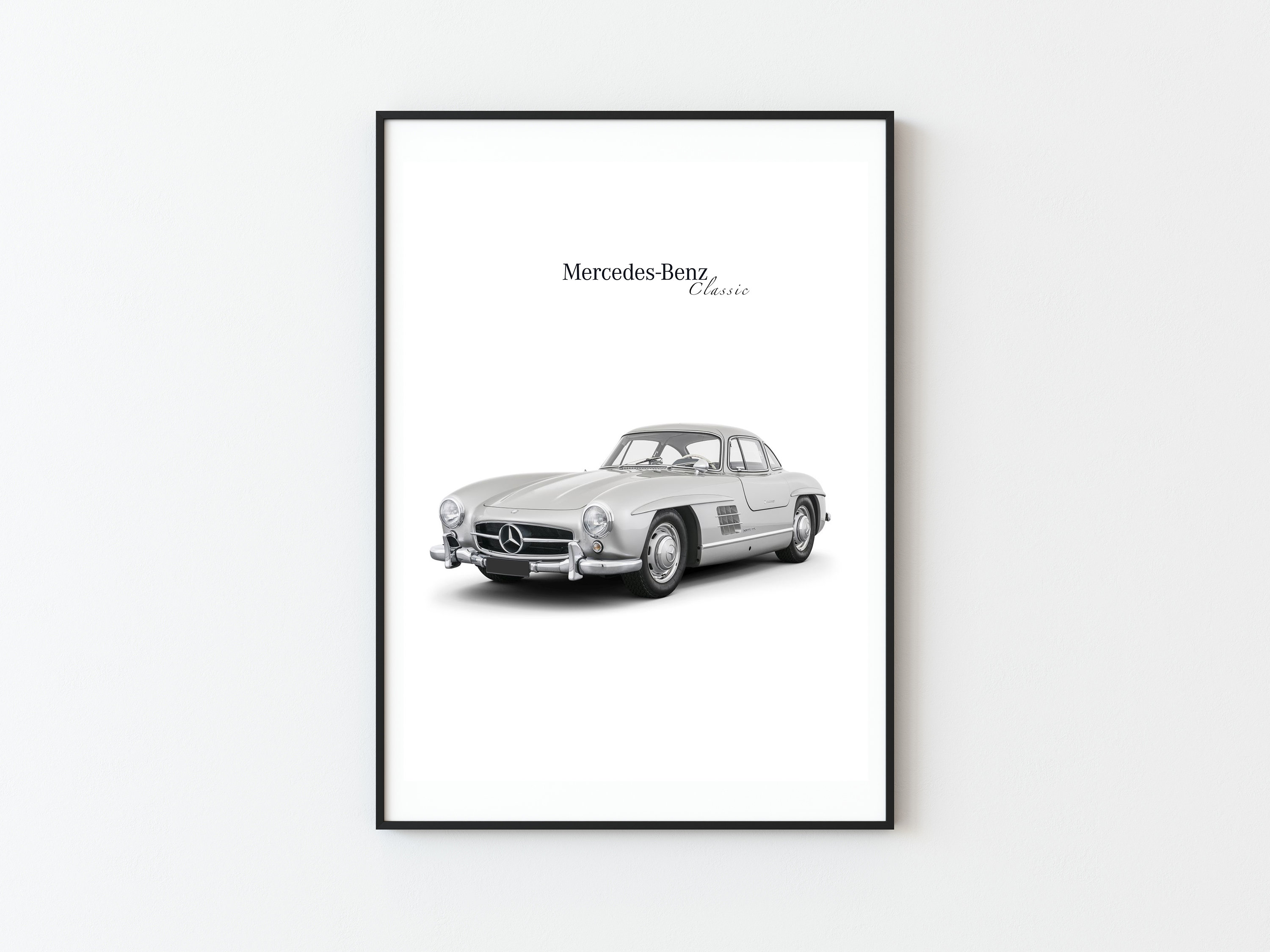 MERCEDES 300SL POSTER Drucke Wallpaper Wandkunst für Kinder Jungen ...