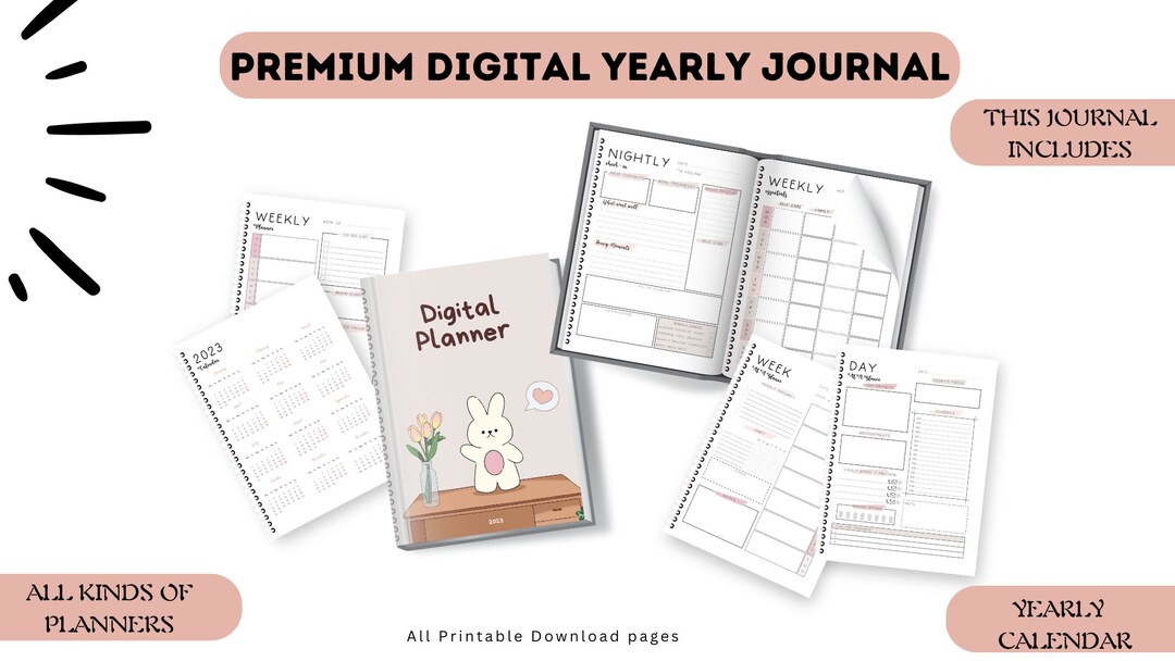 2023,2024 Digital Planner| Weekly Planner| Planner 2023 | Monthly ...