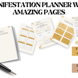 Manifestation Journal | Digital Manifestation Guide |wellness Journal ...