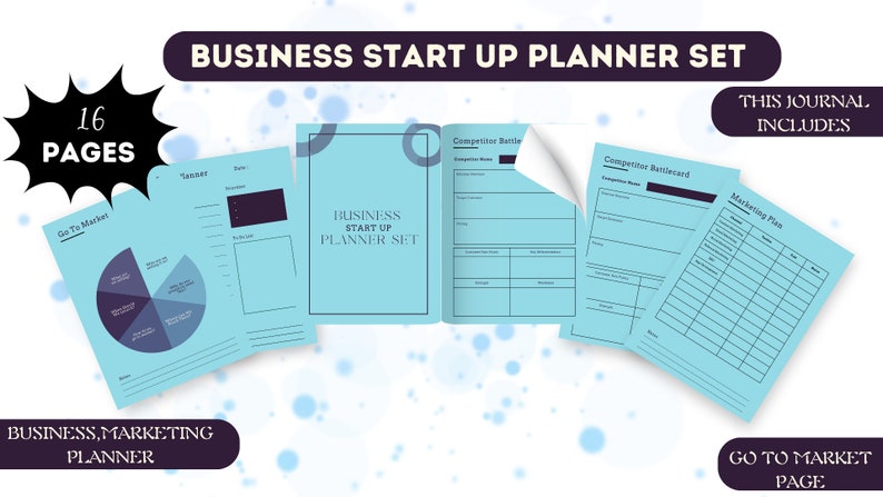 Printable Business Planner Bundle Social Media Templates Business Plan ...