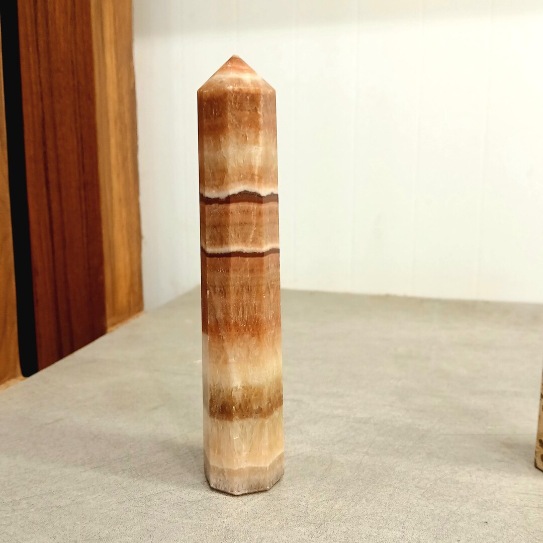 Pink Aragonite Crystal Tower: Heart Chakra Healing Obelisk Wand - Etsy