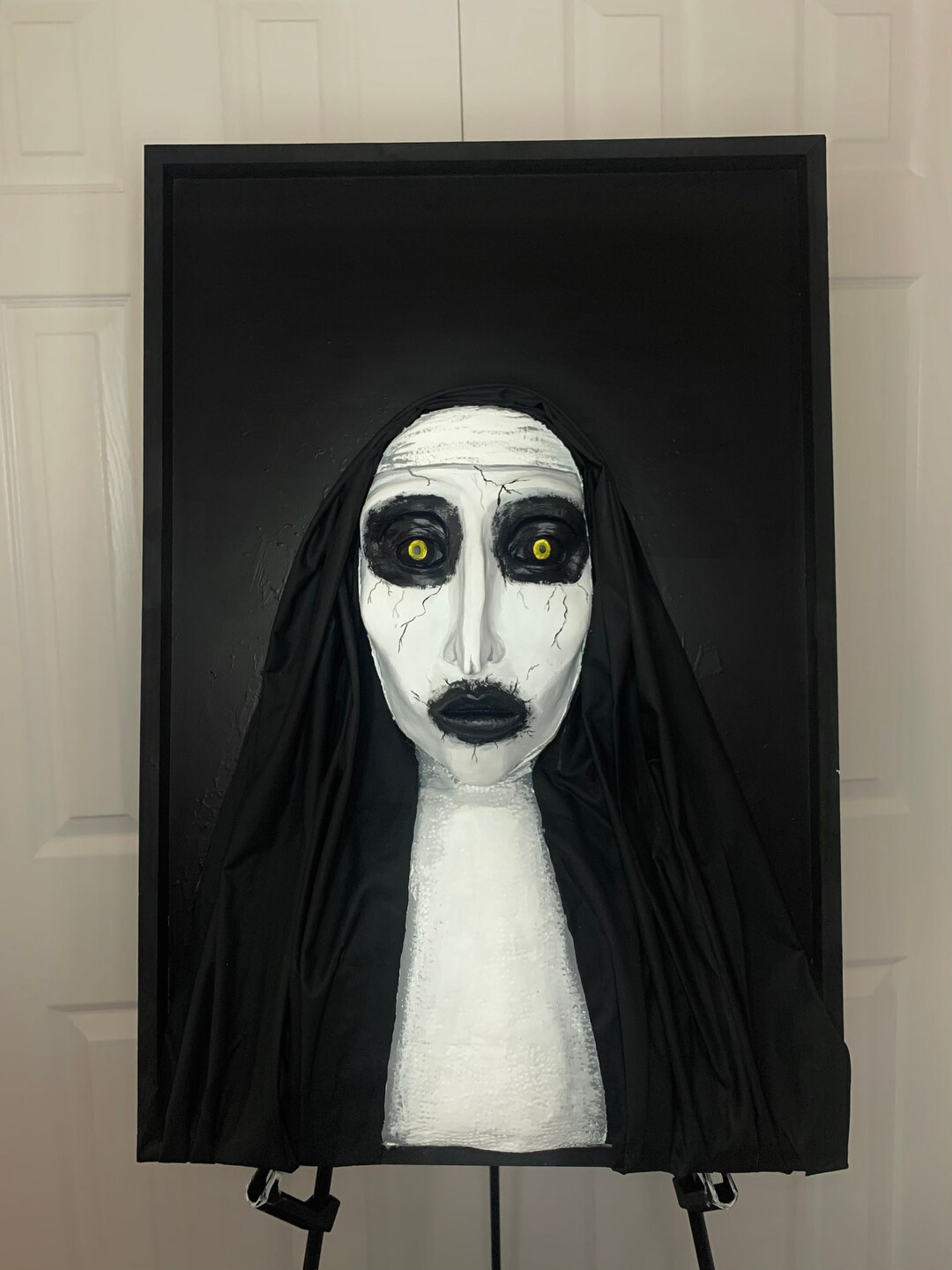 The Nun Decor, Valak 3D Painting, Halloween Wall Decor, Man Cave Decor ...