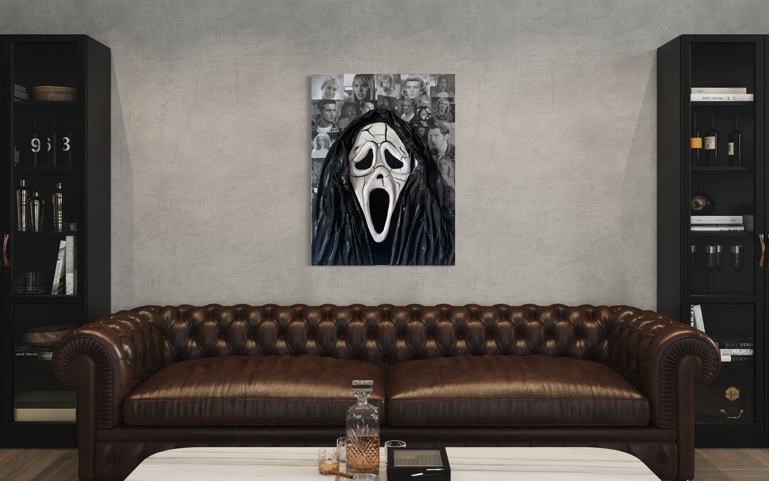Ghostface, Scream, Halloween Wall Decor, Man Cave Decor, Horror Decor ...