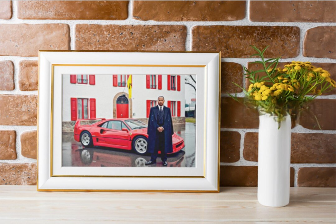 Lewis Hamilton Ferrari F40 Digital Wall Art F1 Poster - Etsy UK