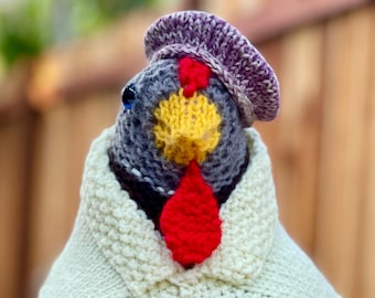 Emotional Support Chicken - Crochet Chicken Chick - Desk Buddy ...
